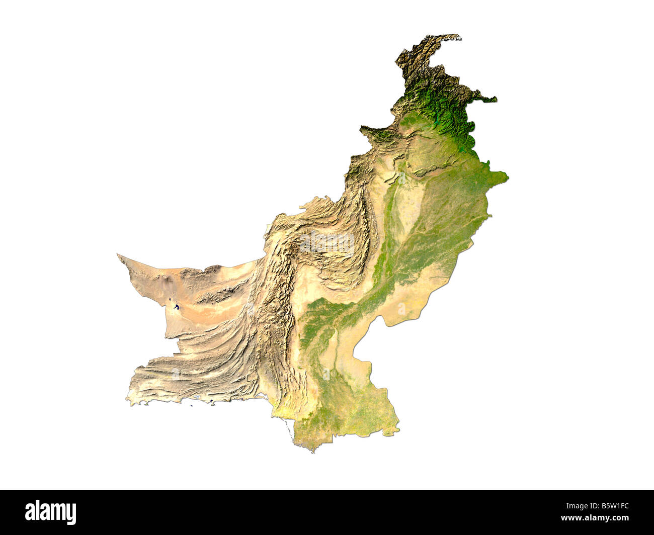 Physical Map Of Pakistan