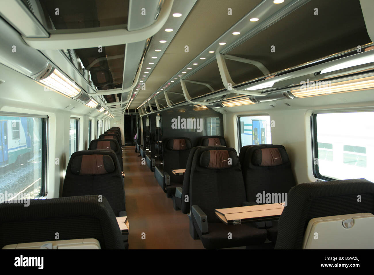 Interior High-speed train Milan Lombardy Italy Stock Photo - Alamy