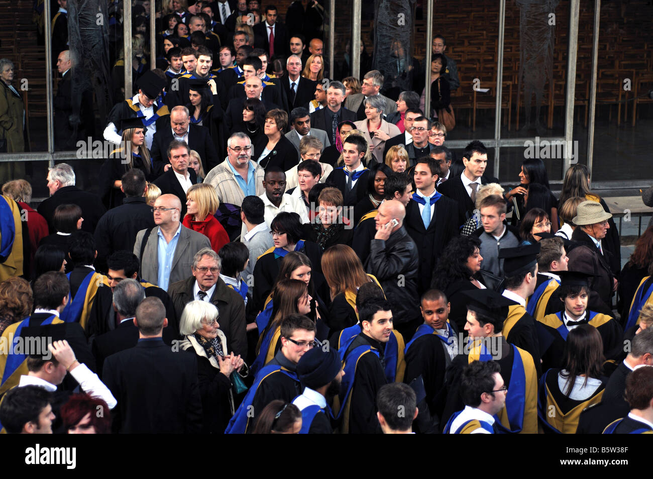 Boy wearing graduation gown hi-res stock photography and images - Alamy