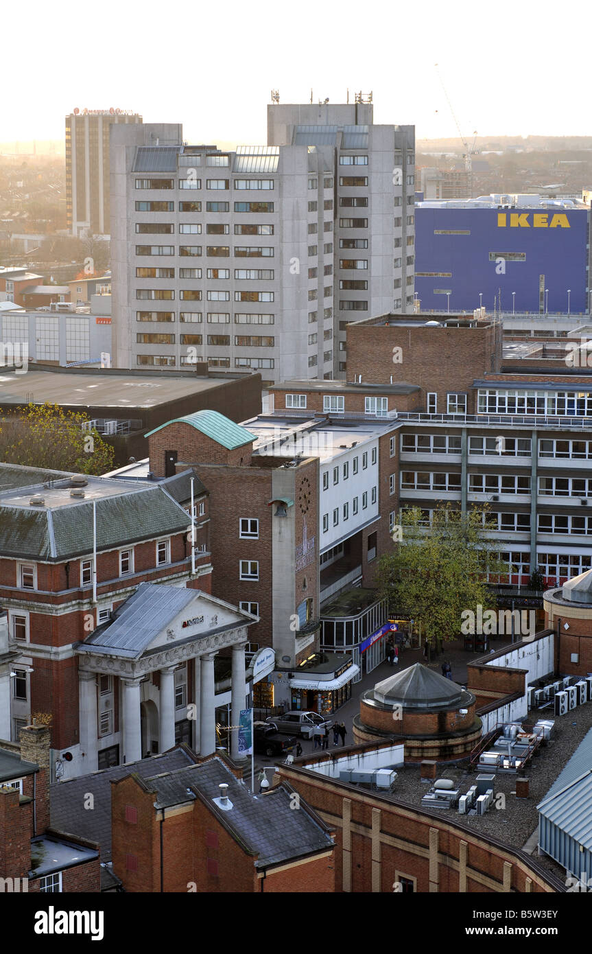 View from tower of Coventry Cathedral, West Midlands, England, UK Stock ...