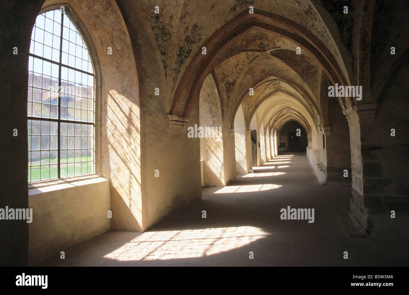 corridor in cloister Stock Photo - Alamy