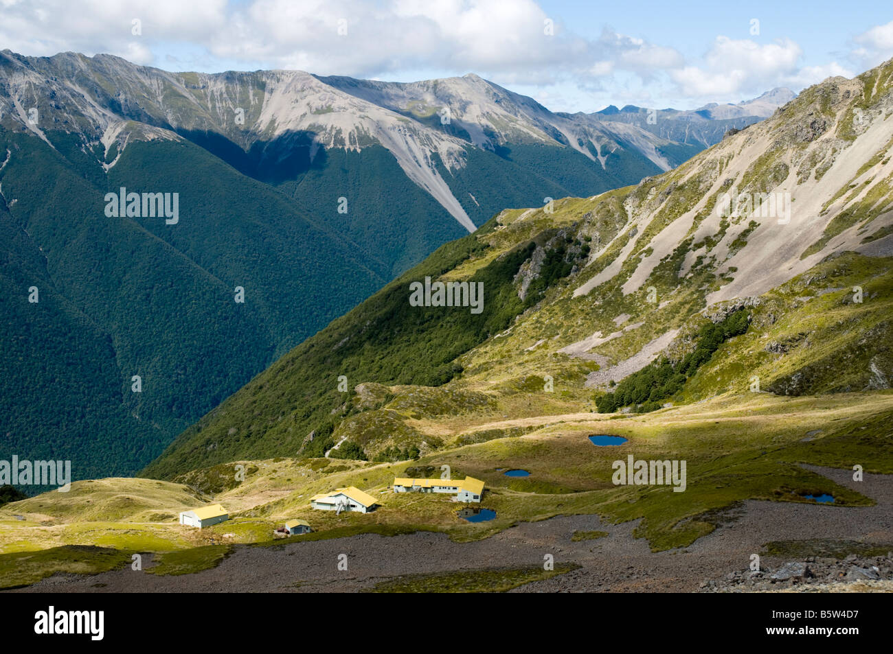 The ski area on Mount Robert, near St Arnaud, Nelson Lakes National ...