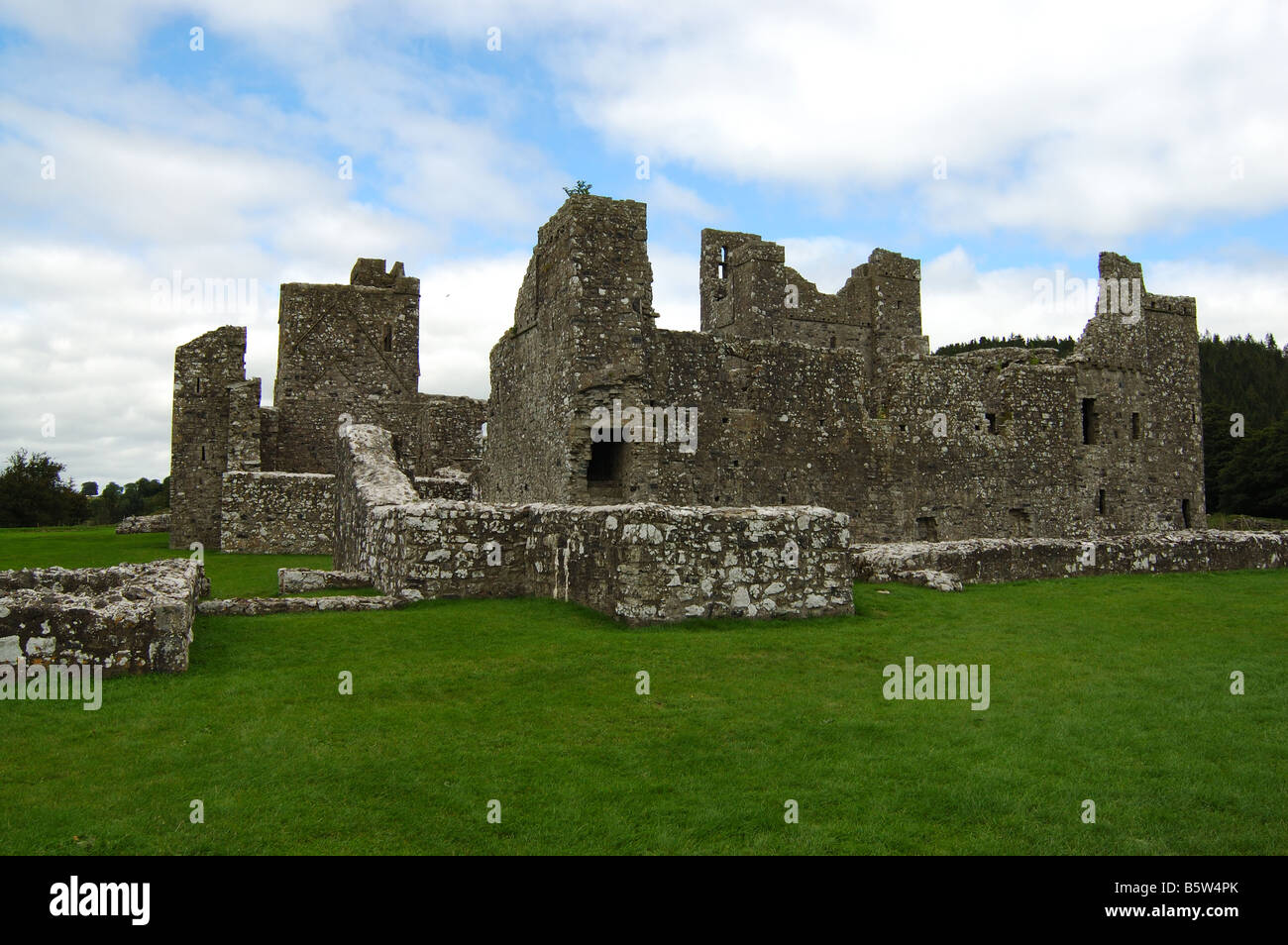 Priory Ruins Fore Ireland Stock Photo - Alamy