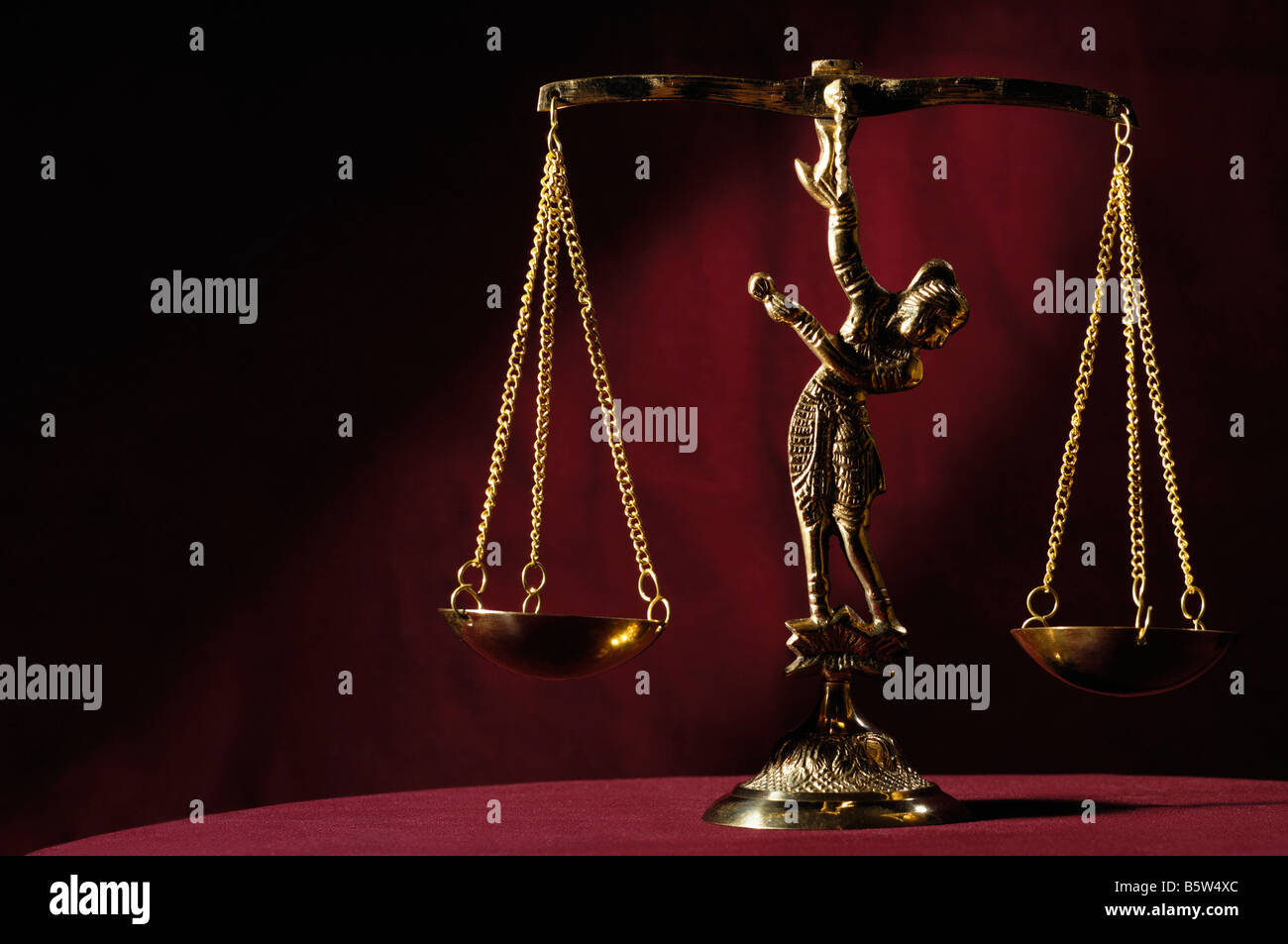 Balanced justice scales Stock Photo - Alamy