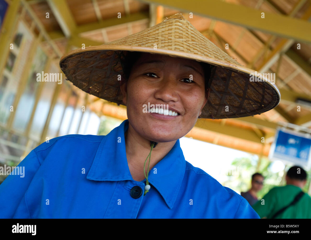 Local Chinese Woman smiling, Sanya, Hainan, China Stock Photo - Alamy