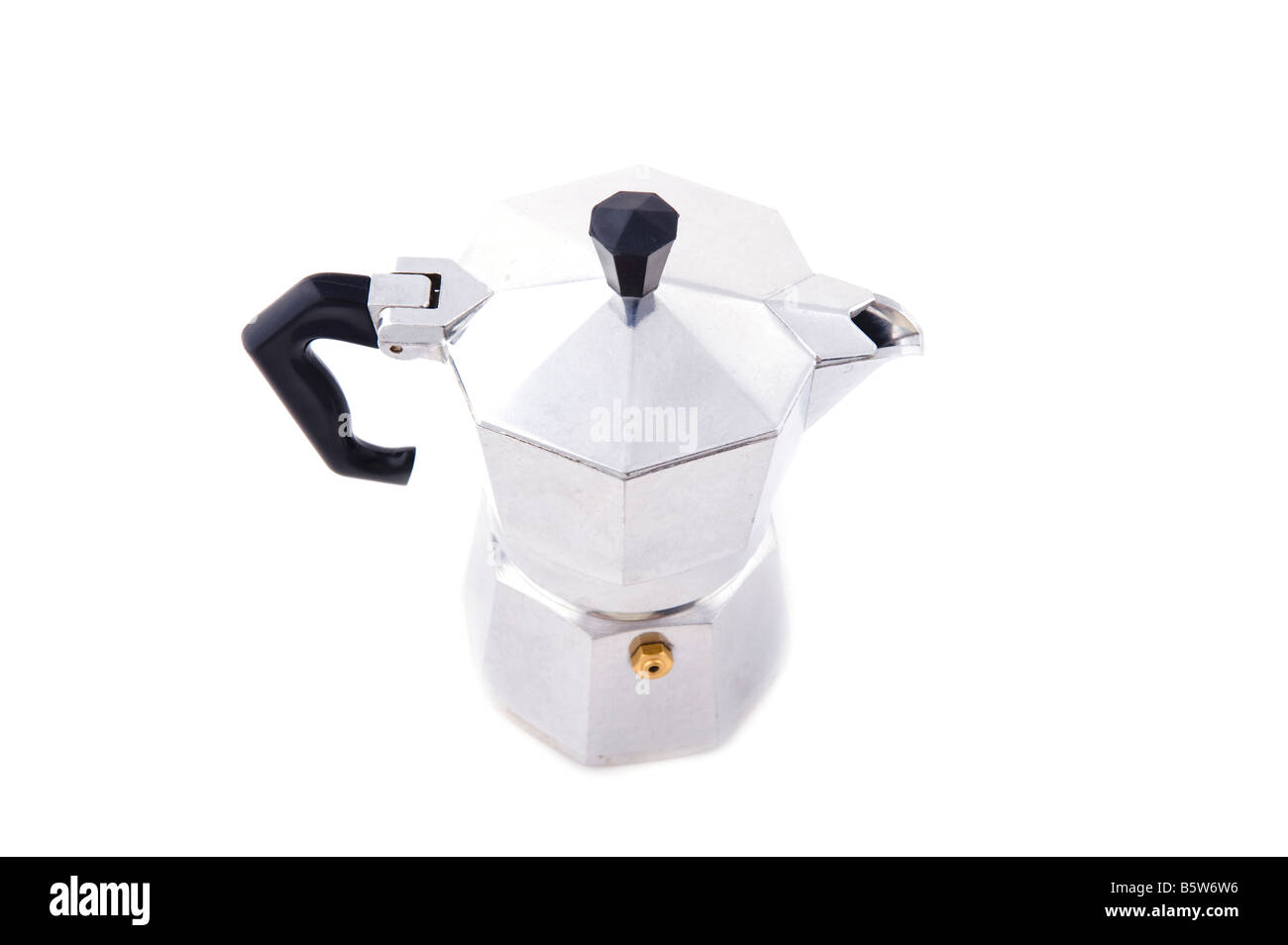 object on white kitchen utensil Italian coffee maker Stock Photo - Alamy