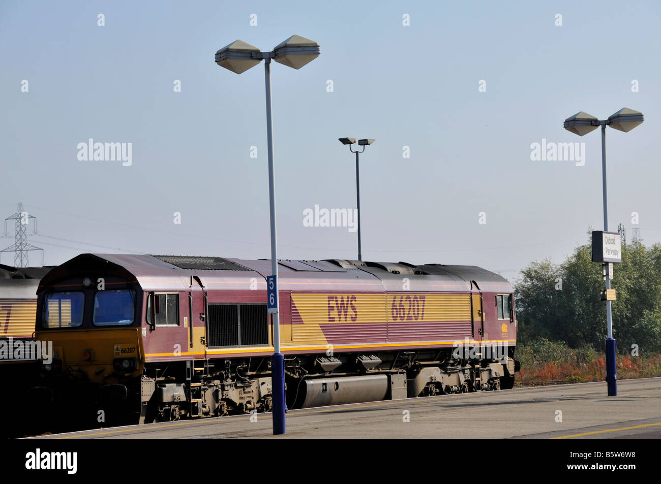 EWS - English, Welsh and Scottish Railway Engine Stock Photo - Alamy