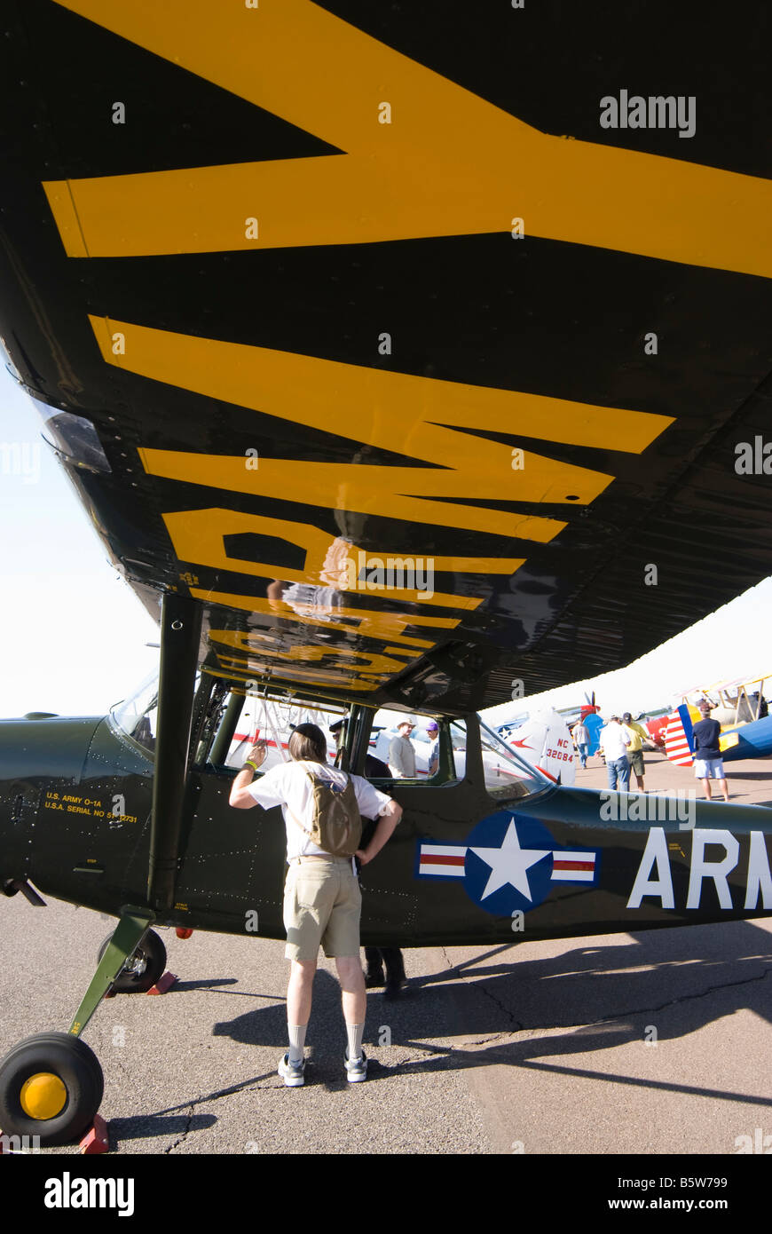 Army L 19 Bird Dog aircraft at the Copperstate fly in in arizona Stock ...