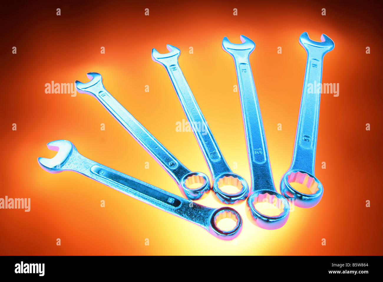 Collection of Spanners Stock Photo - Alamy