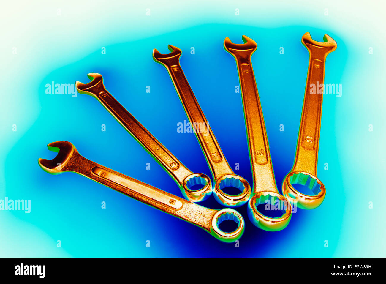Collection of Spanners Stock Photo - Alamy