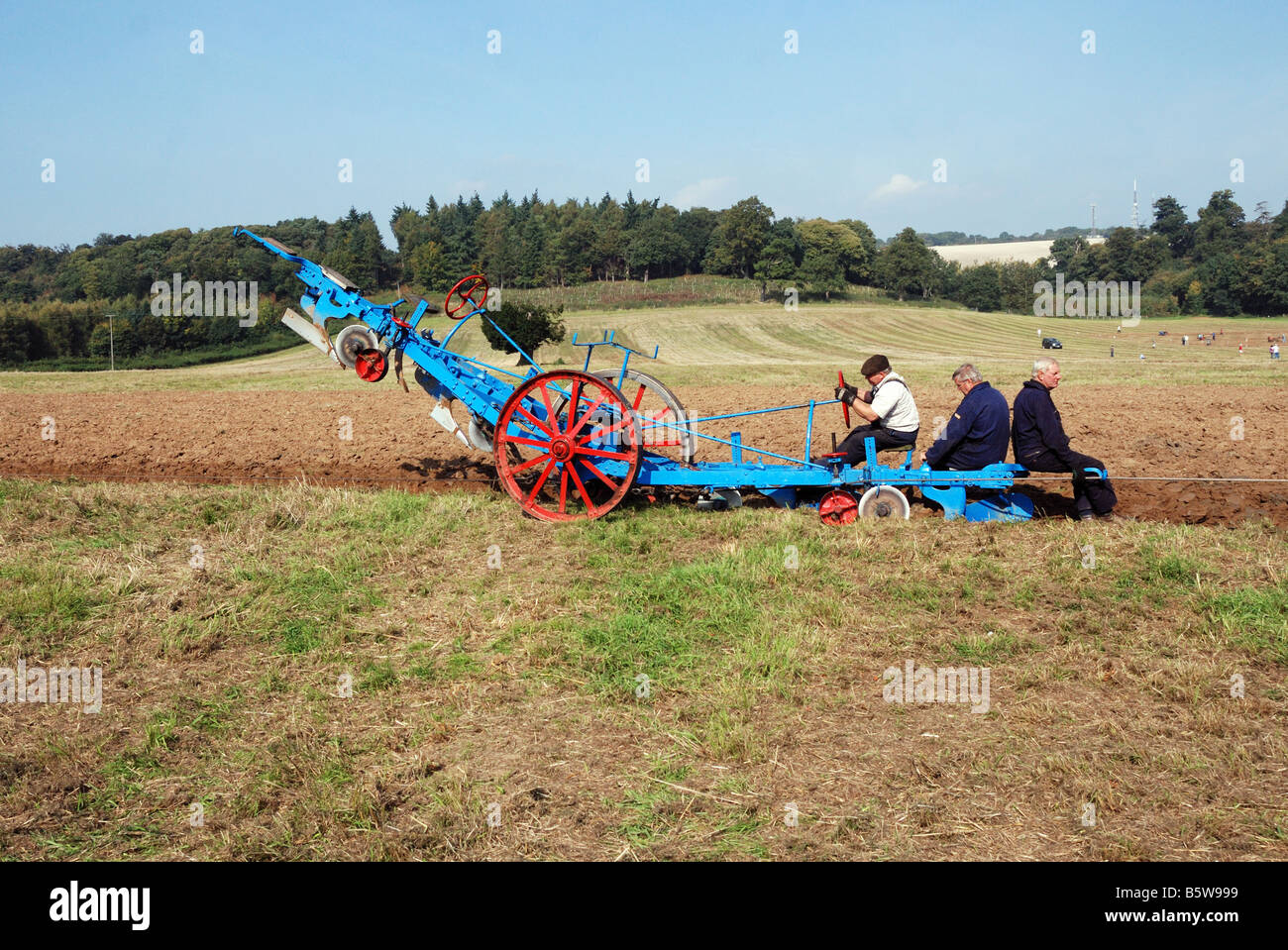 Surrey County Ploughing Match Country Fair Plough being towed on a ...