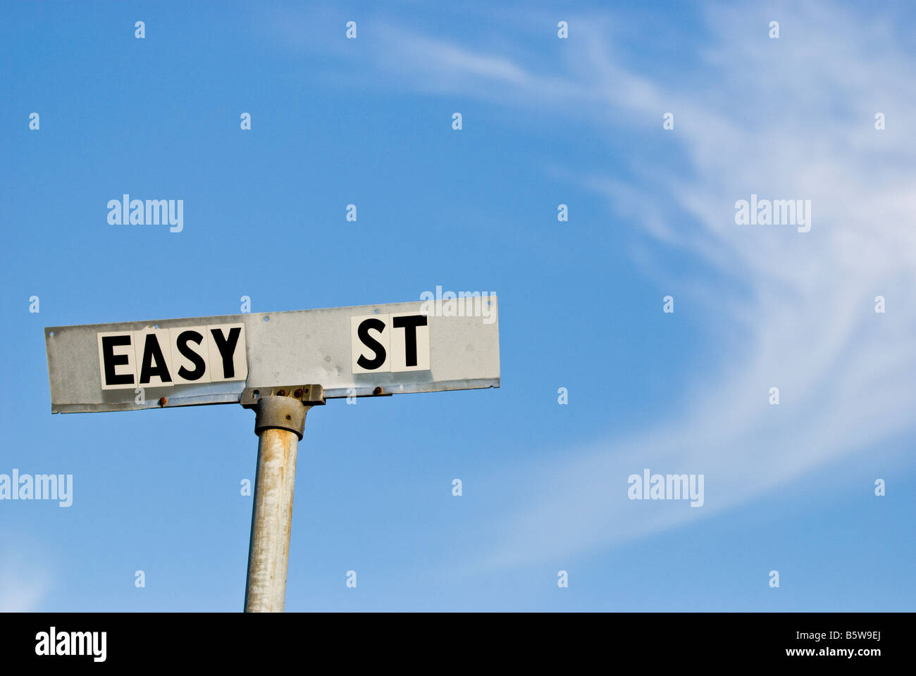Easy Street sign Stock Photo - Alamy