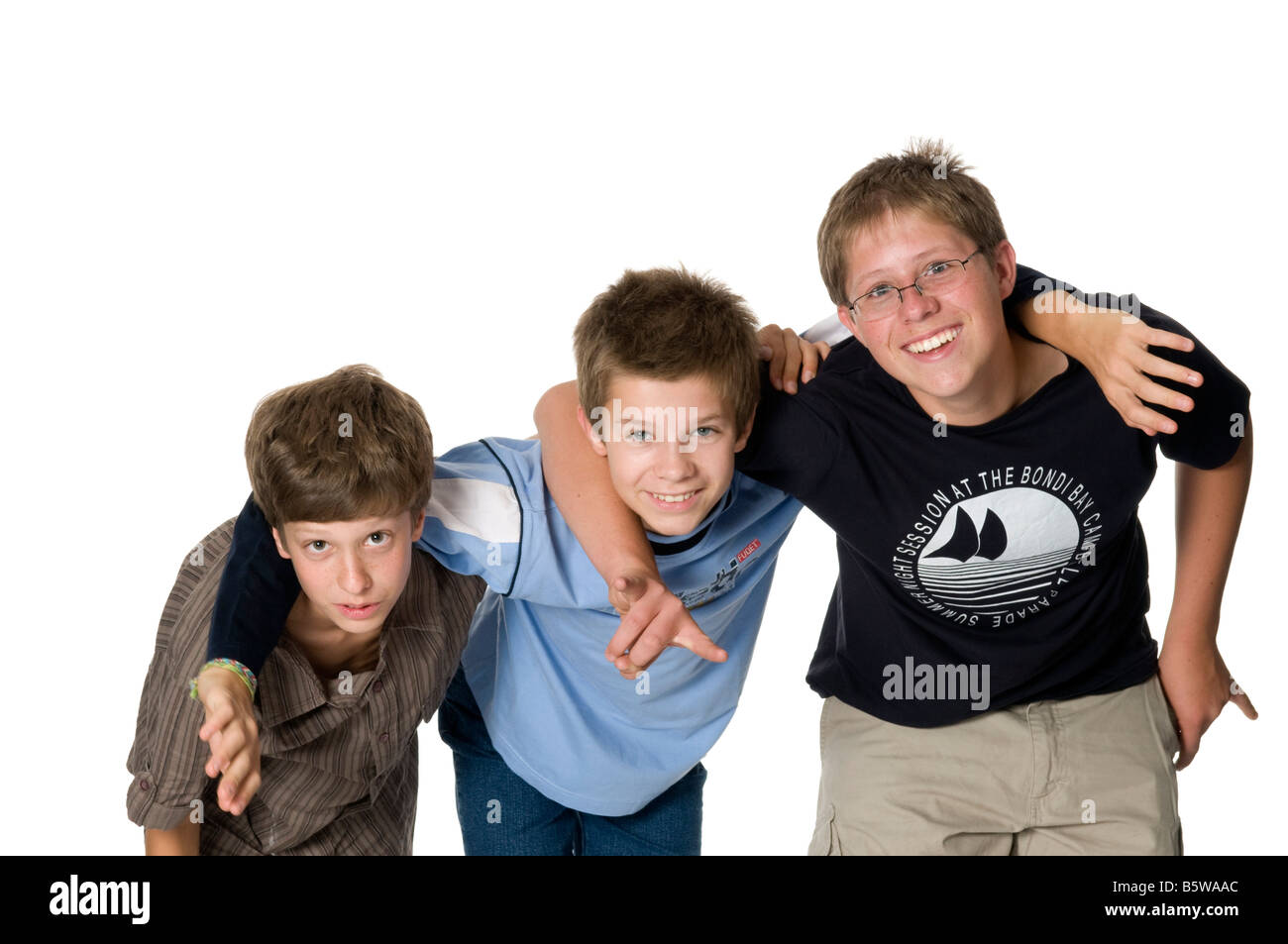 Three young boys Stock Photo - Alamy