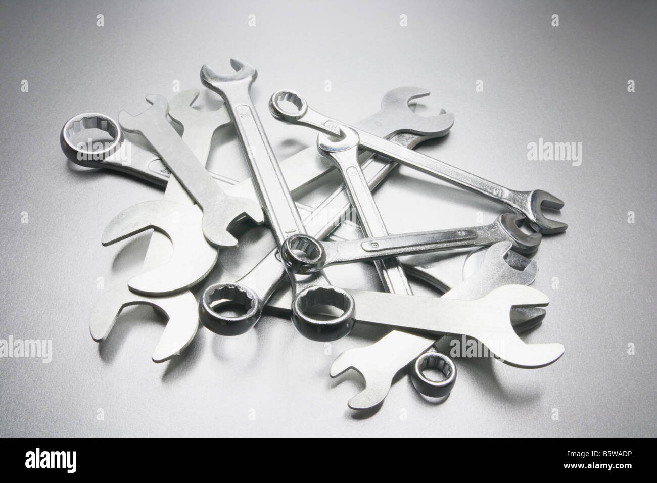Pile of Spanners Stock Photo - Alamy