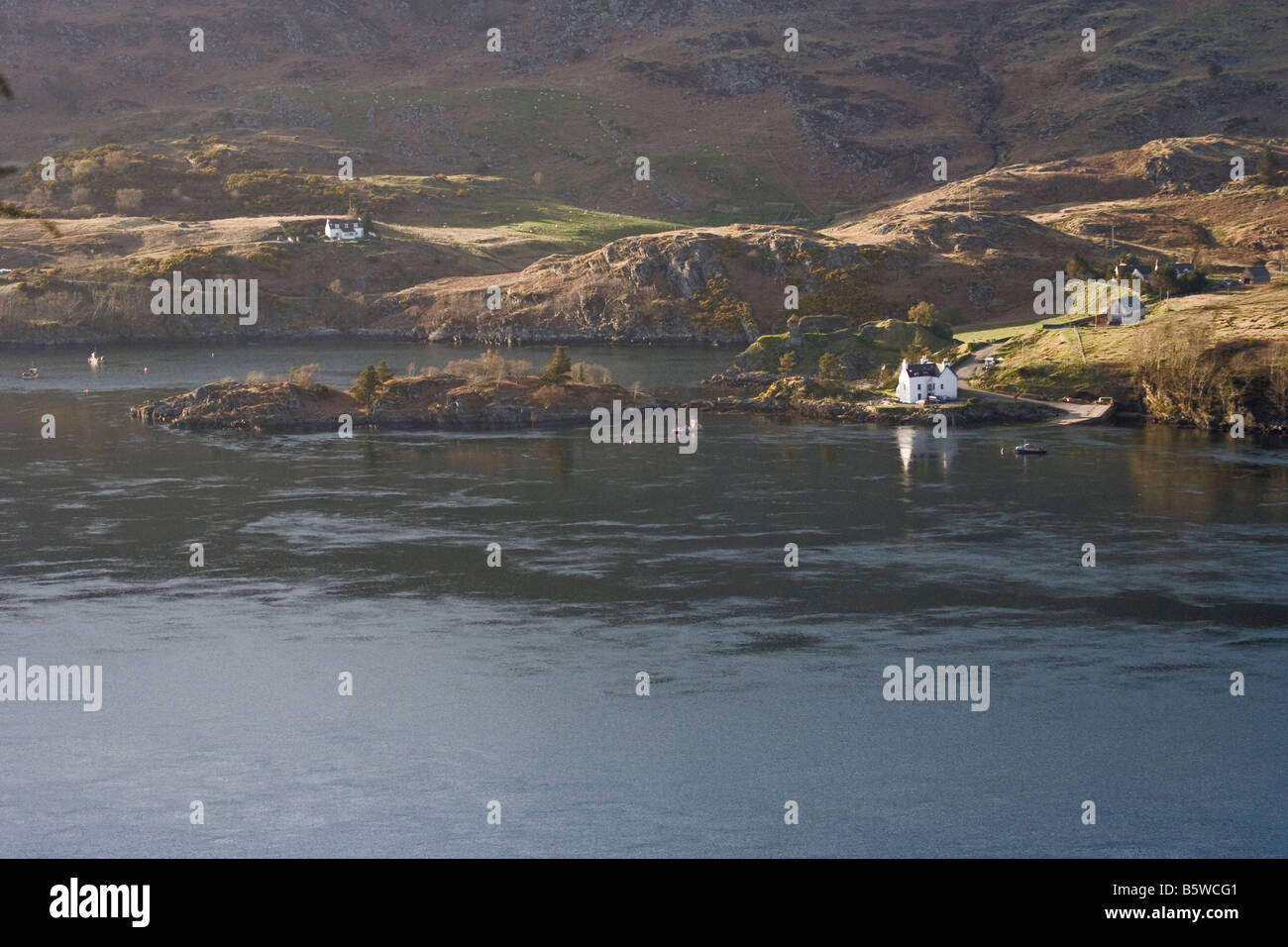 Strome Ferry in evening light Stock Photo - Alamy