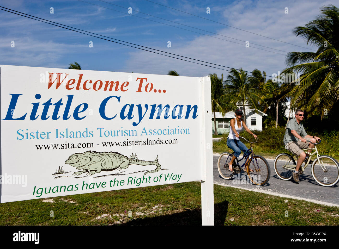 Street Scene, Little Cayman Stock Photo - Alamy