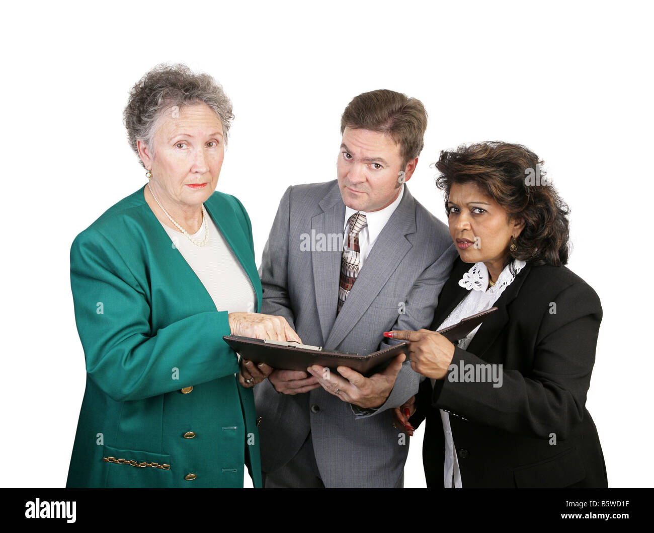 A diverse business team concerned over some bad news Stock Photo - Alamy