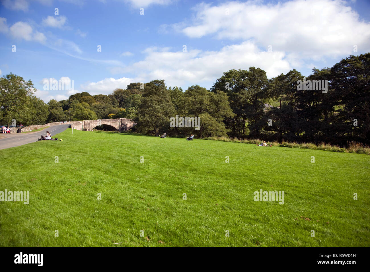 Village green in Slaidburn, Lancashire Stock Photo - Alamy