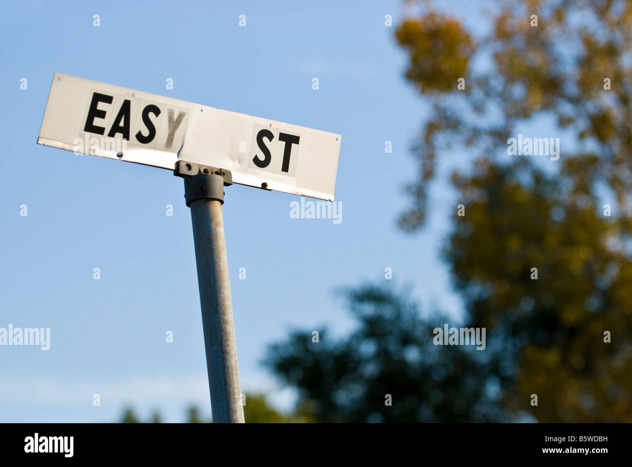 Easy Street sign Stock Photo - Alamy