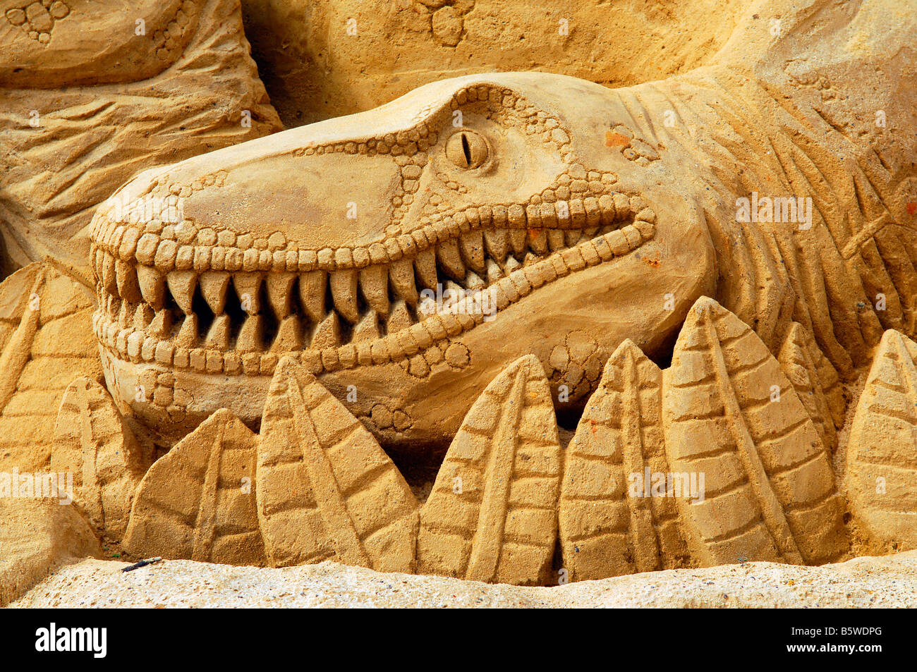 Raptor Sand Sculpture