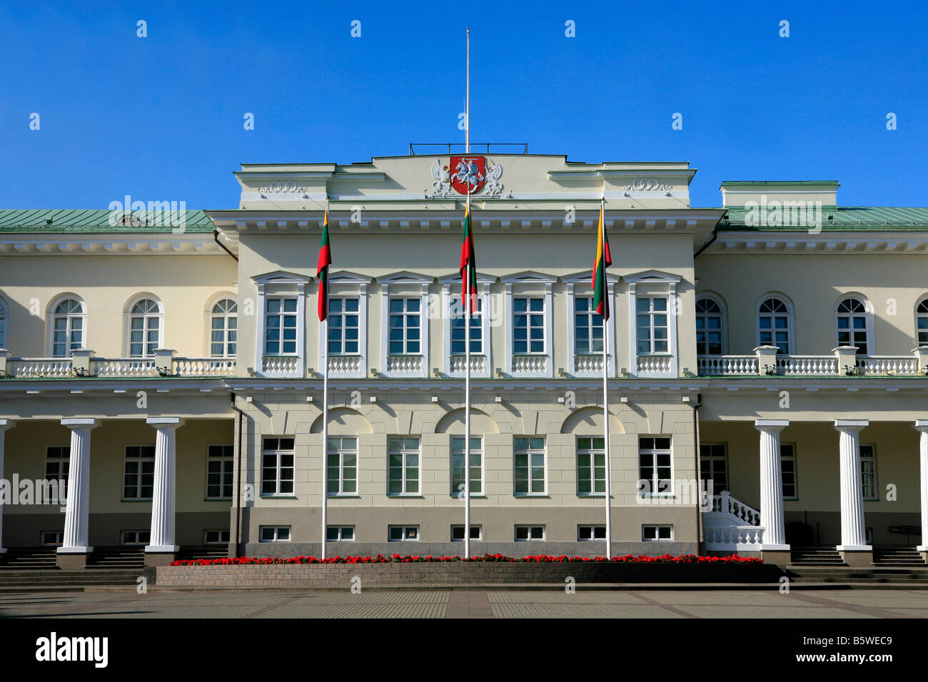 Facade of the Presidential Palace in Vilnius, Lithuania Stock Photo - Alamy
