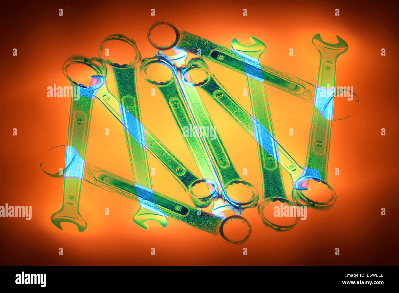 Collection of Spanners Stock Photo - Alamy