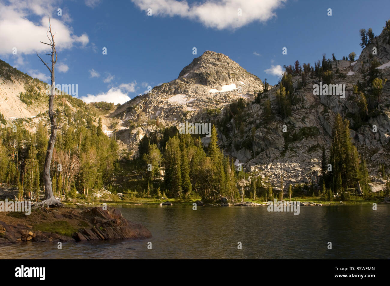 Craig Mountain above Ice Lake in the Eagle Cap Wilderness Wallowa ...