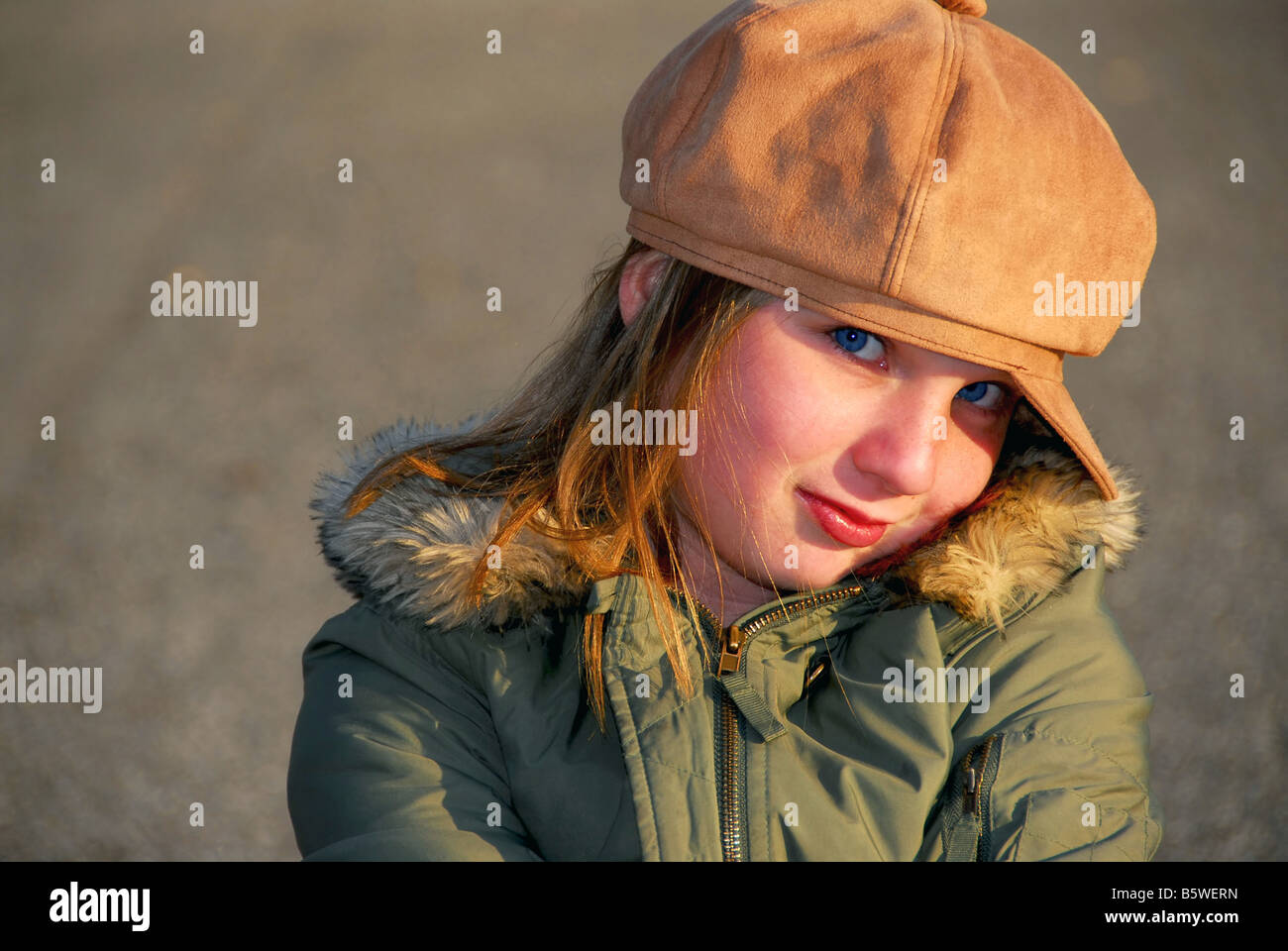 Coy teen girl hi-res stock photography and images - Alamy