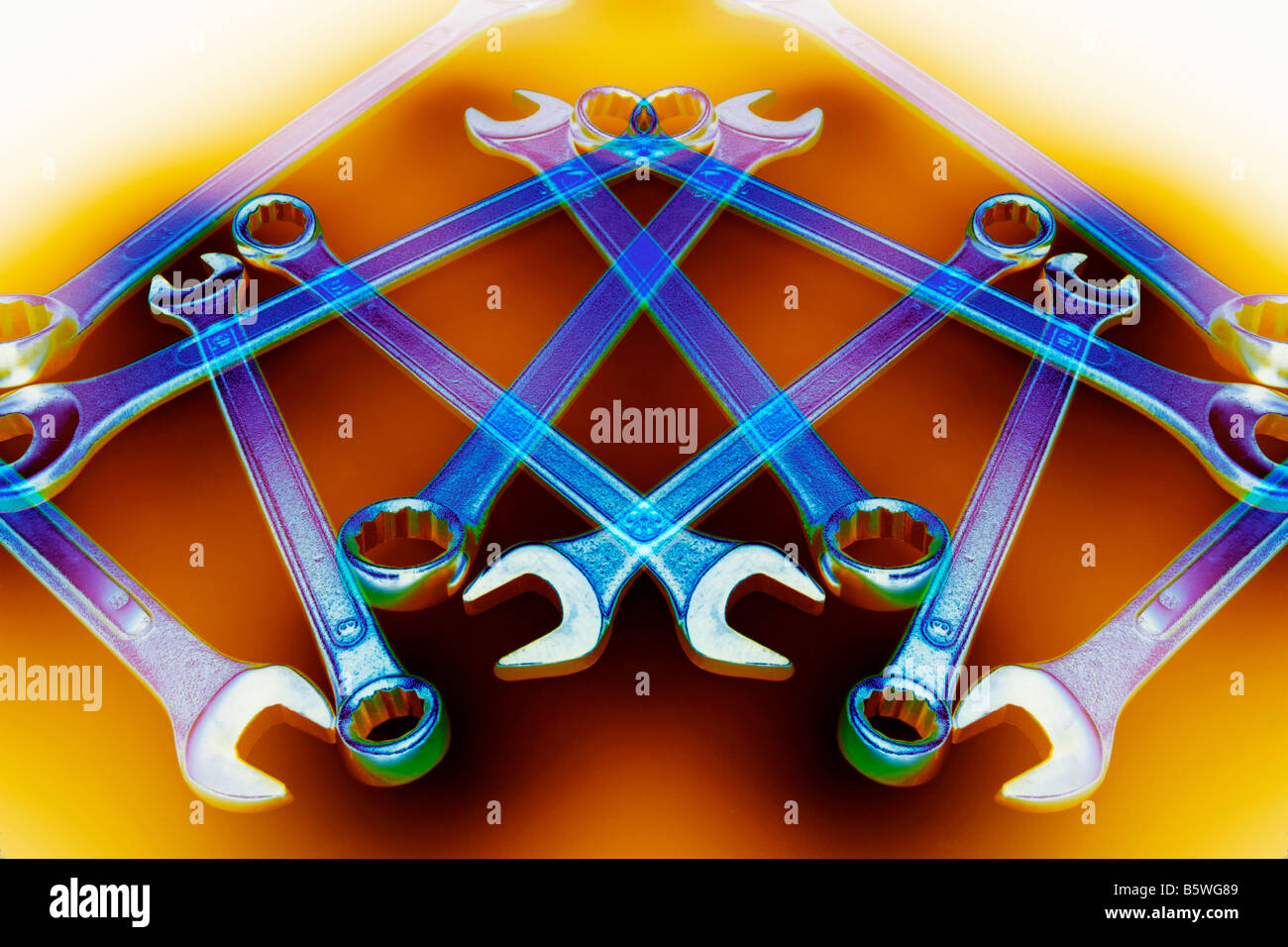 Collection of Spanners Stock Photo - Alamy