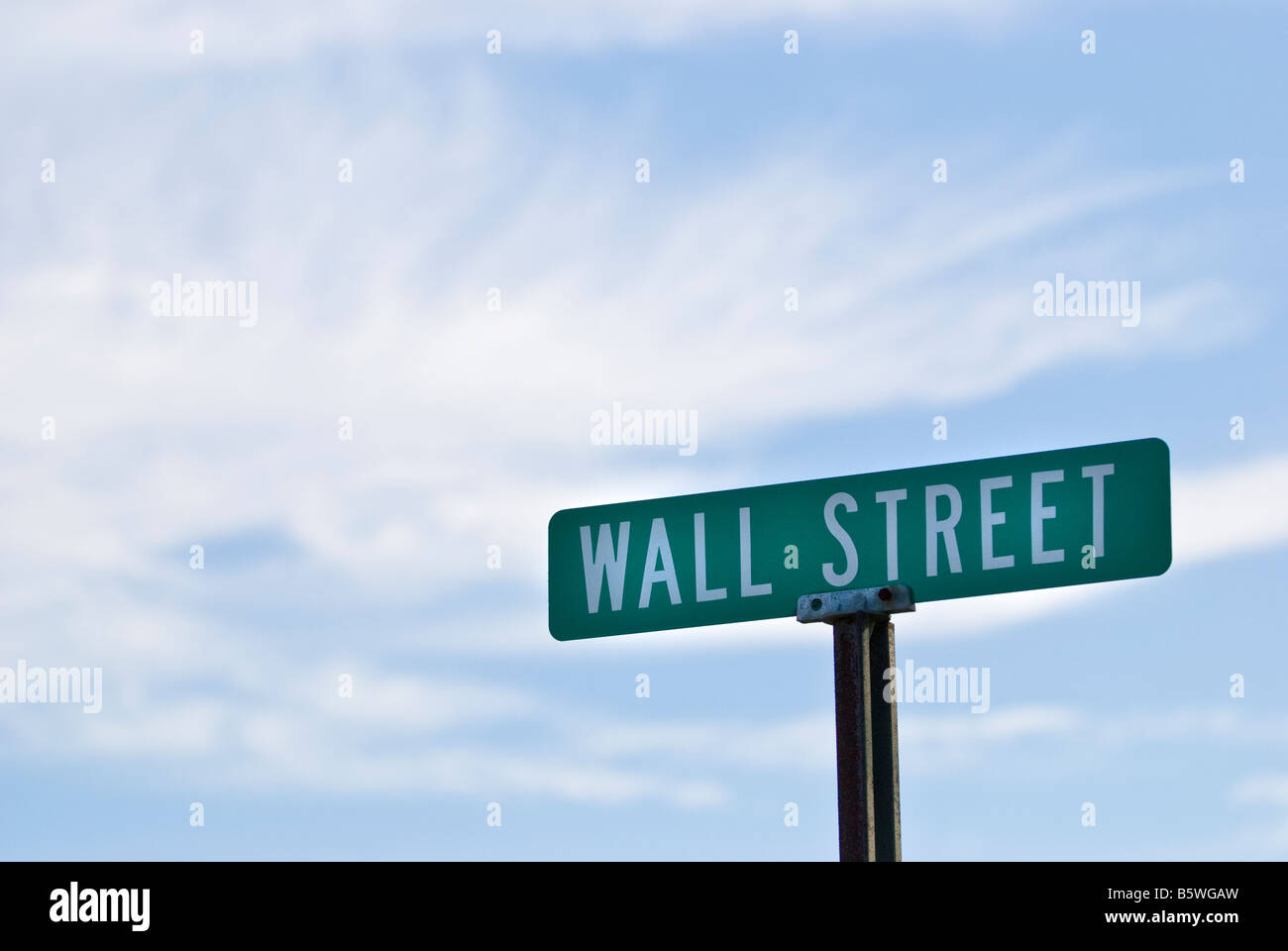 Wall Street street sign Stock Photo - Alamy