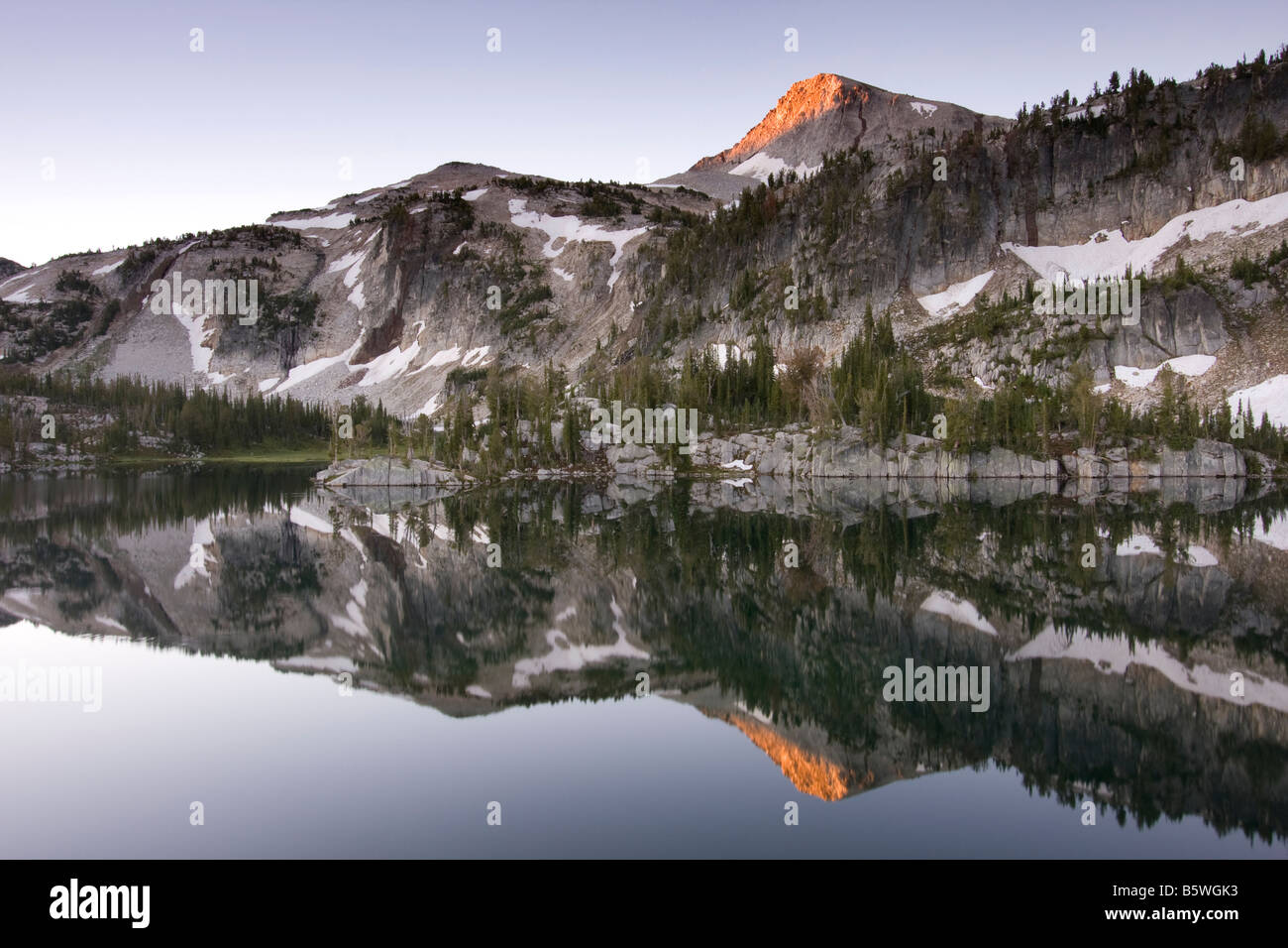 Early light on Eagle Cap Peak reflected in Mirror Lake Eagle Cap ... Early light on Eagle Cap Peak reflected in Mirror Lake Eagle Cap ...