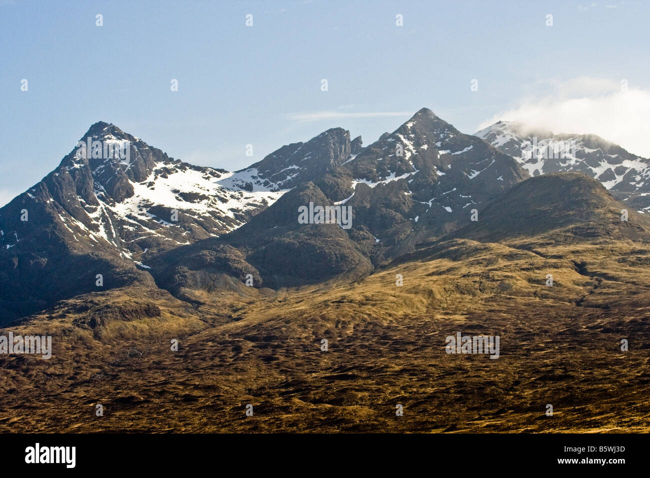 Am Basteir amd Basteir Tooth, Black Cuillin, Isle of Skye Stock Photo ...