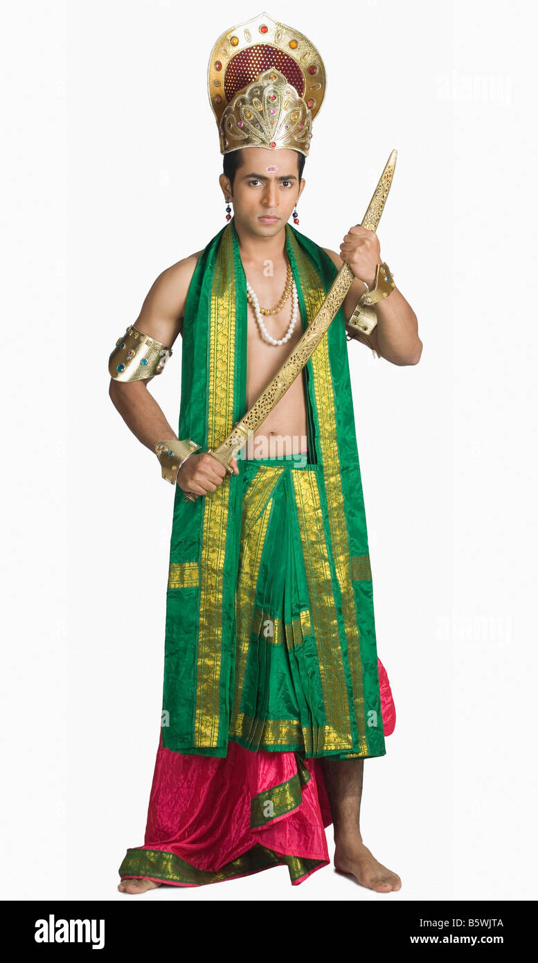 Man in traditional hindu Cut Out Stock Images & Pictures - Alamy