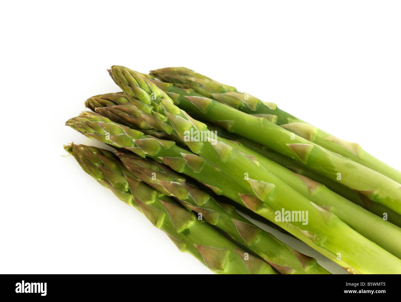 Asparagus isolated over white background Stock Photo - Alamy