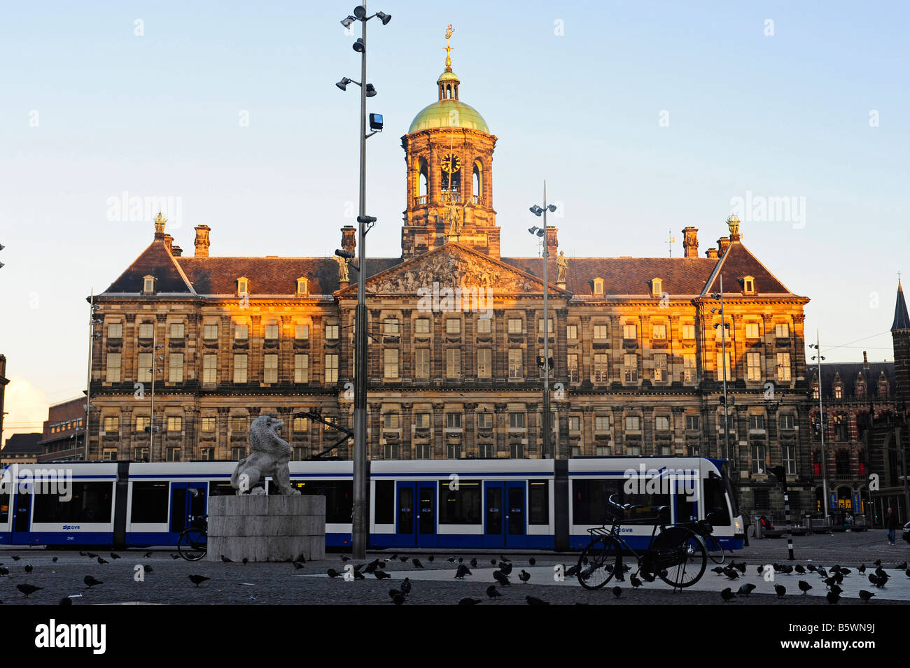 Royal Palace Dam Square Amsterdam Stock Photo - Alamy