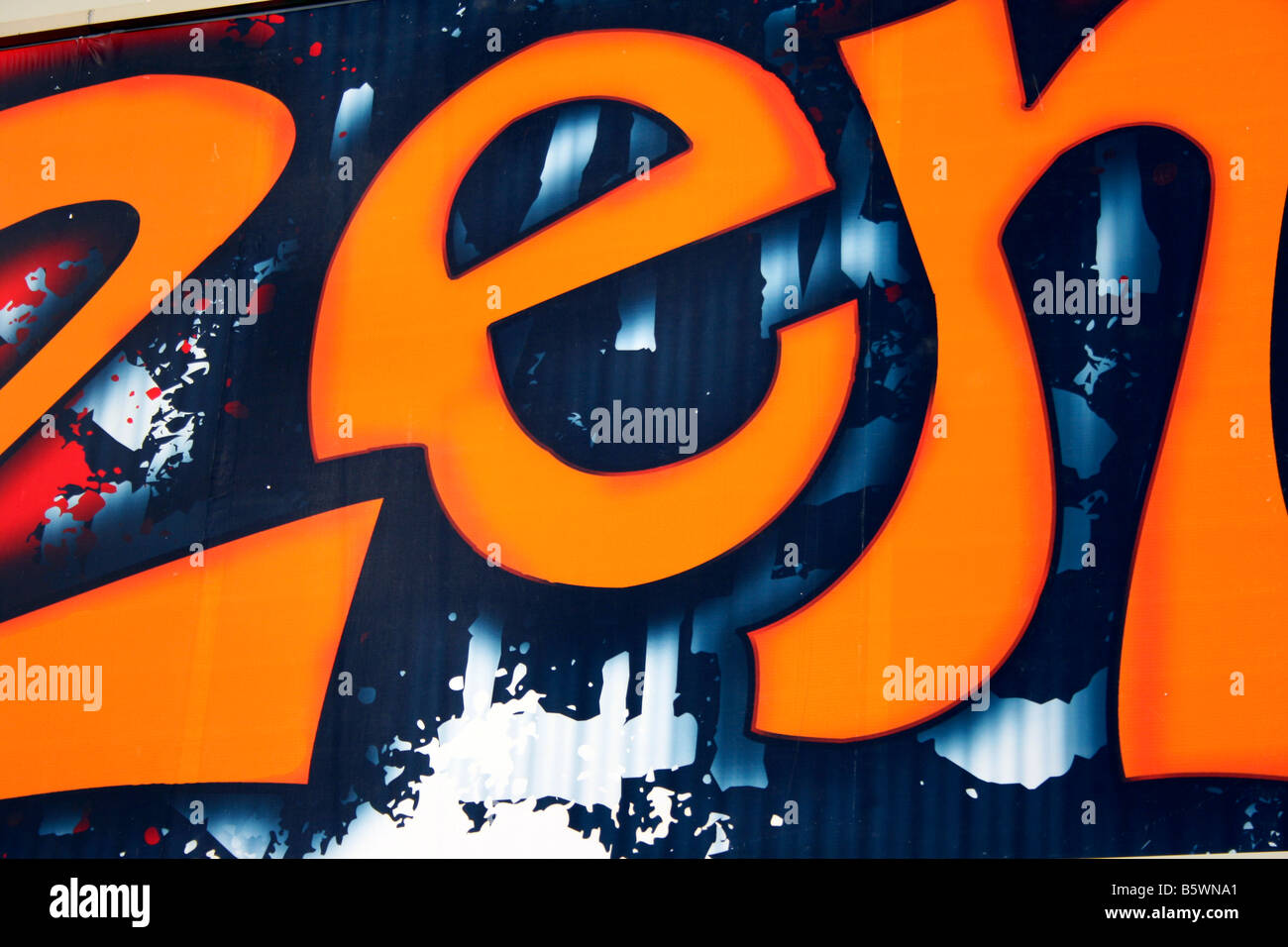 Zen graffiti in Bangkok Thailand Stock Photo - Alamy