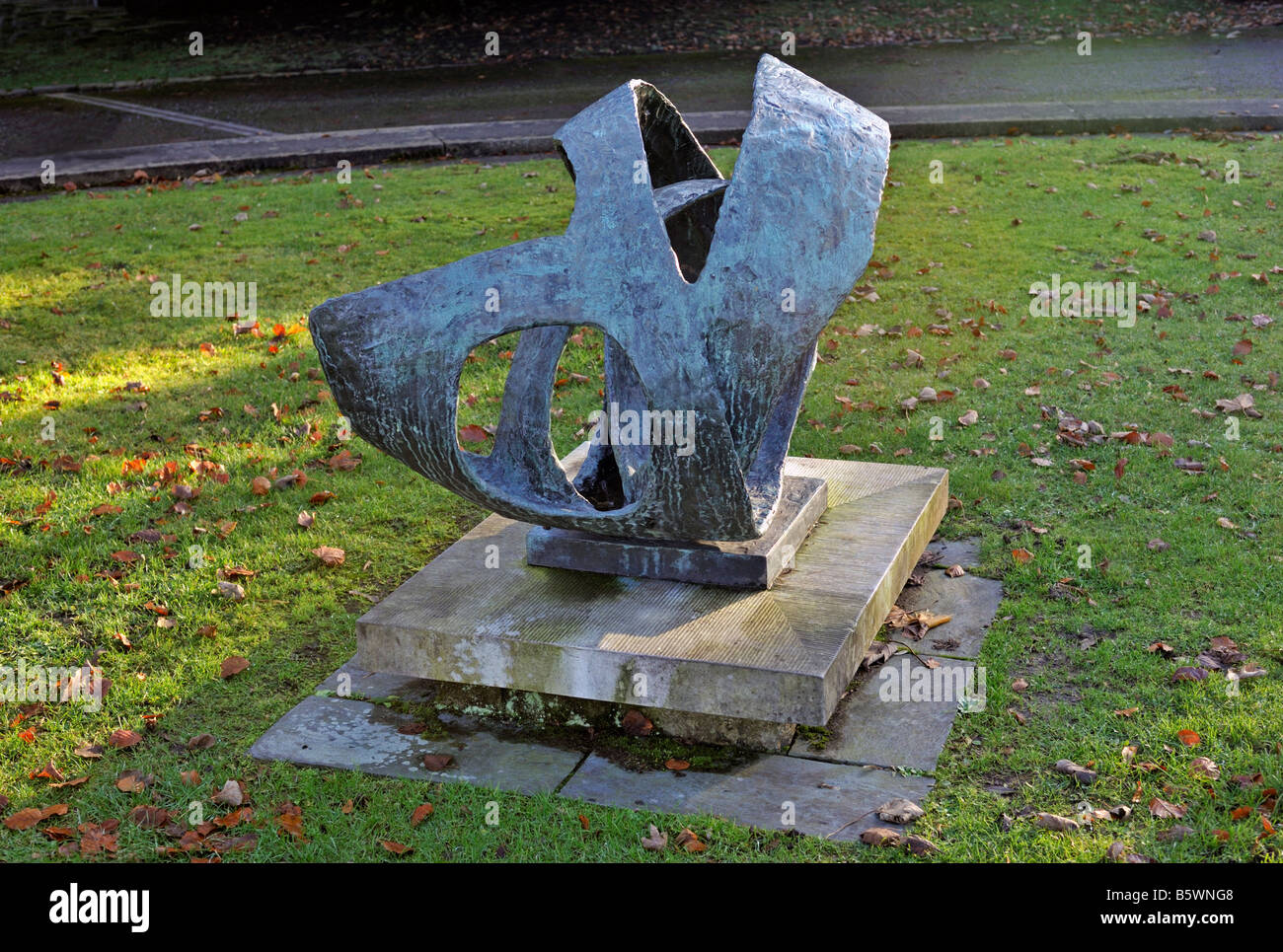 Oval Form, "Trezion", bronze sculpture by Barbara Hepworth. Abbot Hall ...