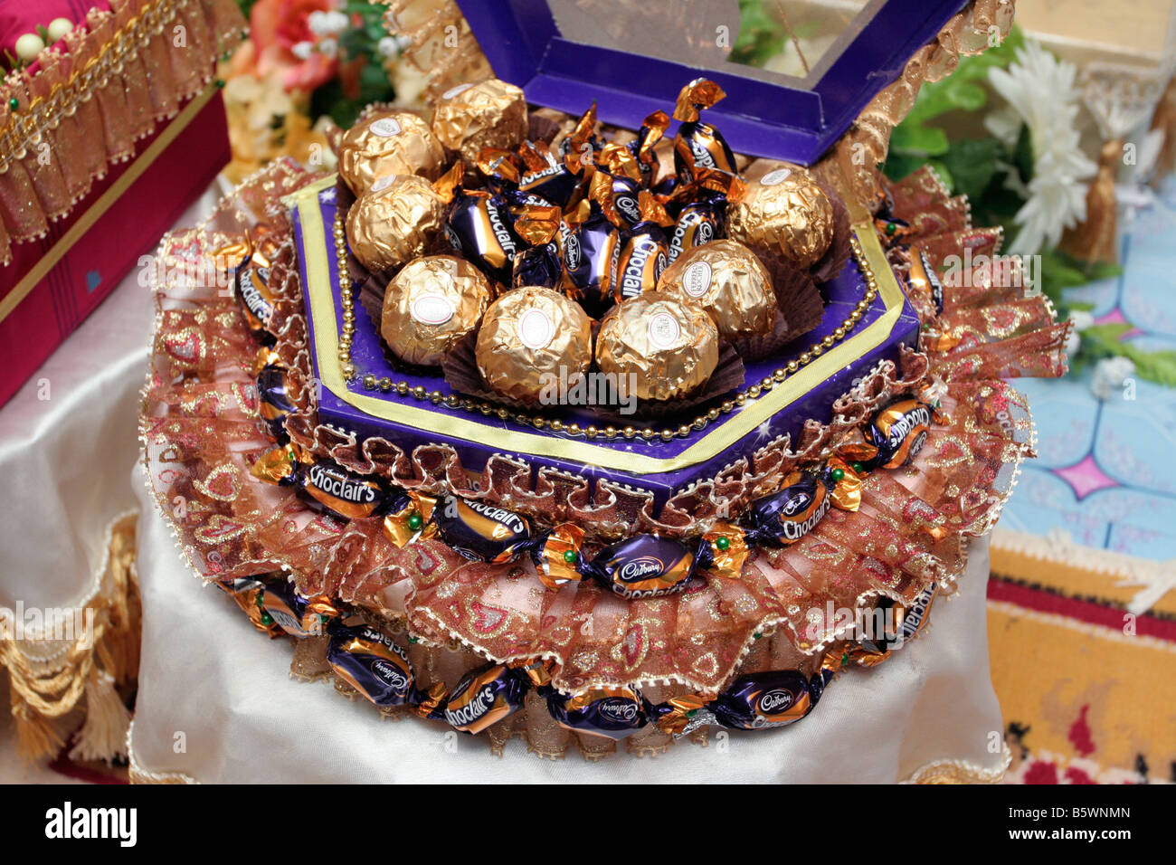 Gift for a traditional Malay wedding in Malaysia Stock Photo - Alamy