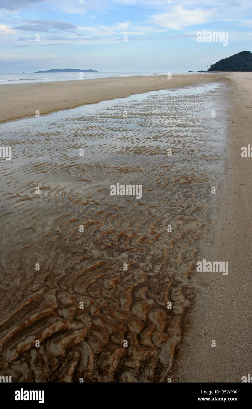 Low tide at Chendering beach in Kuala Terengganu, Malaysia Stock Photo ...