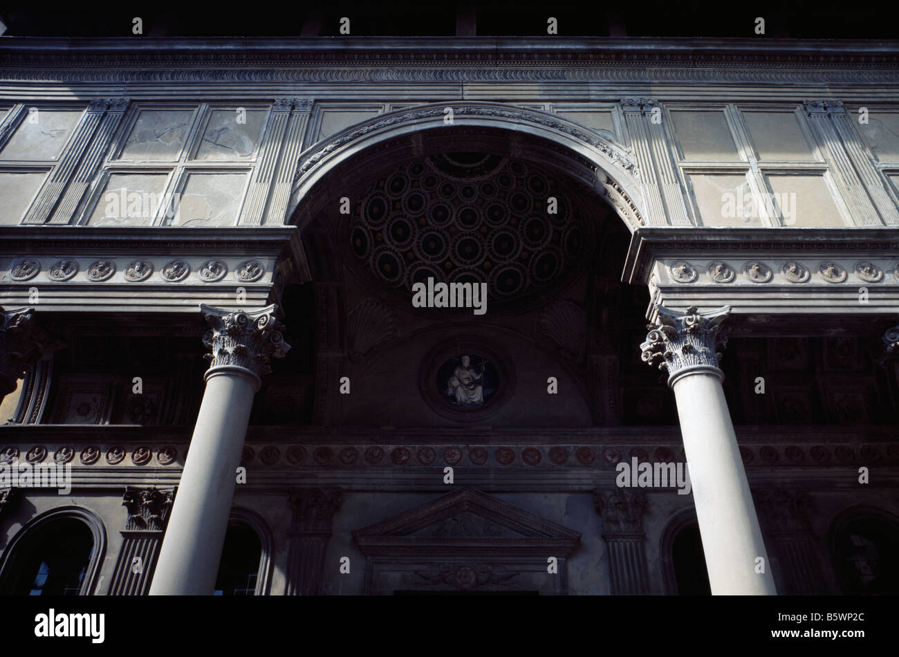 Pazzi Chapel Detail Stock Photo - Alamy