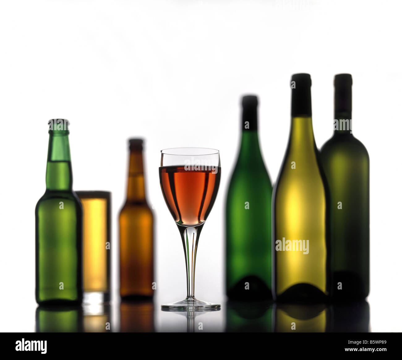 Wines and beers Stock Photo - Alamy