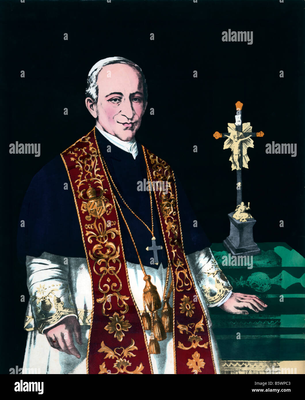Portrait Leo XIII Pont Max Stock Photo - Alamy
