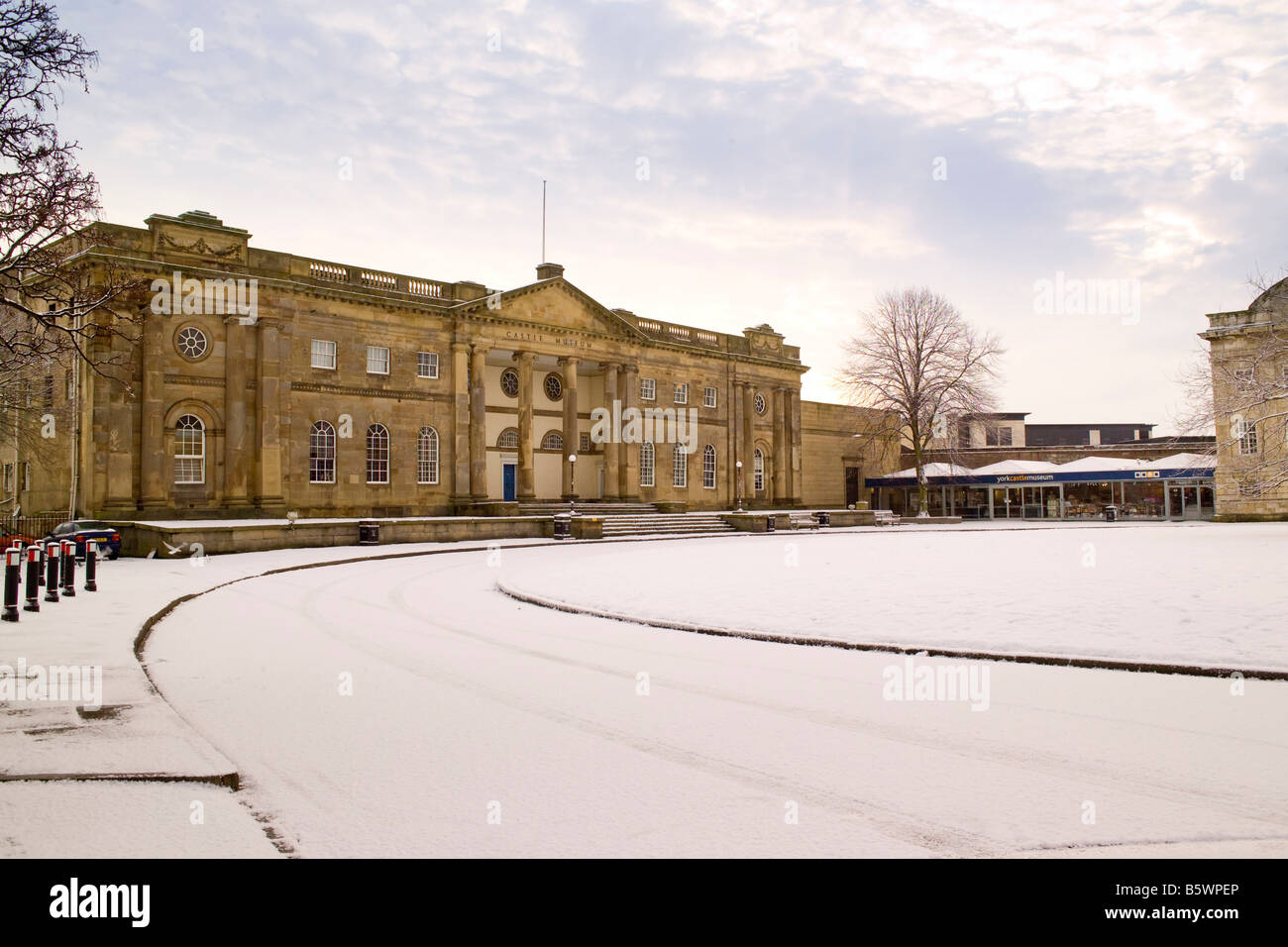 Castle Museum York in snow Stock Photo - Alamy