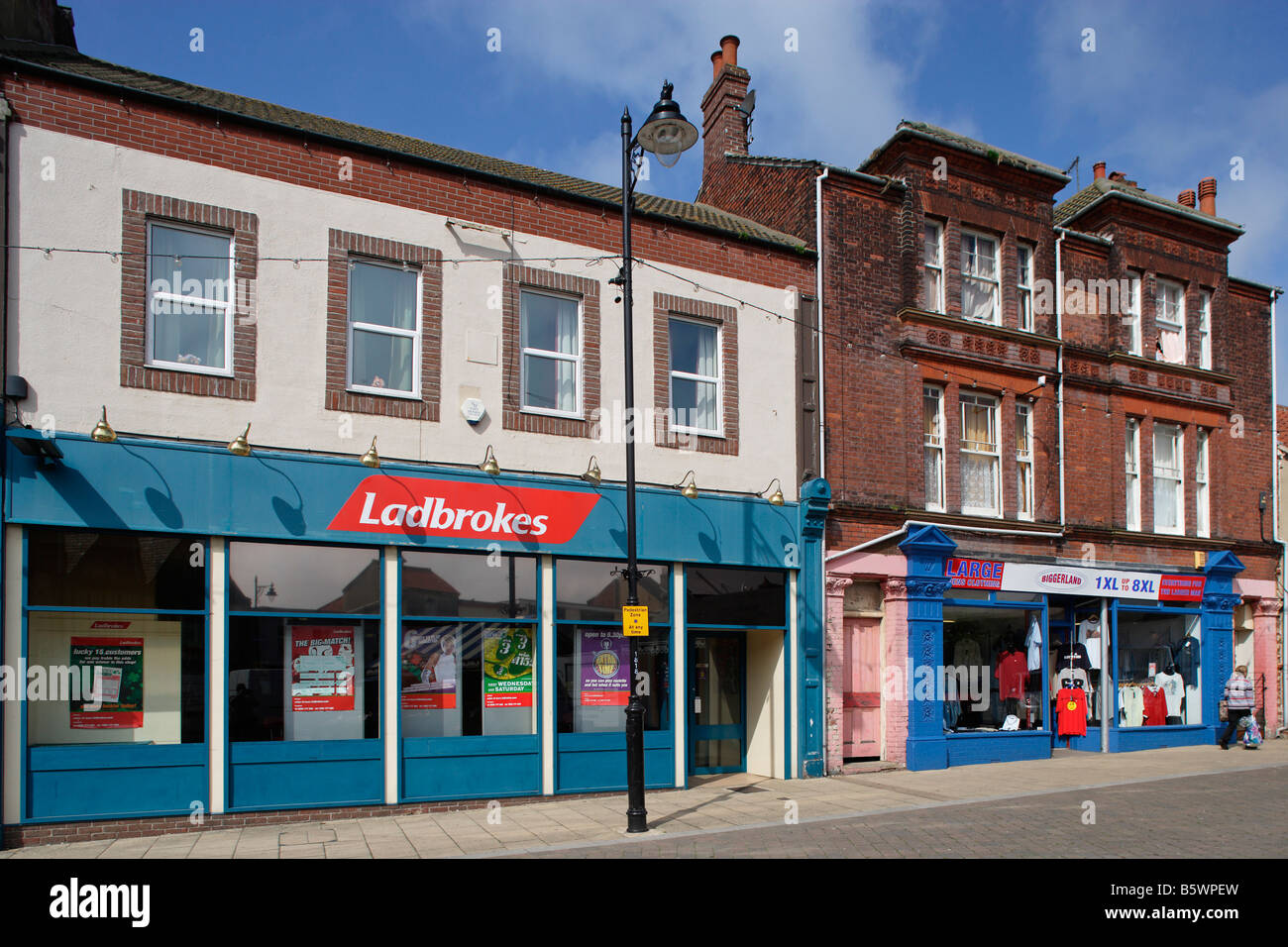 Lowestoft Town center Typical houses Norfolk UK Stock Photo - Alamy