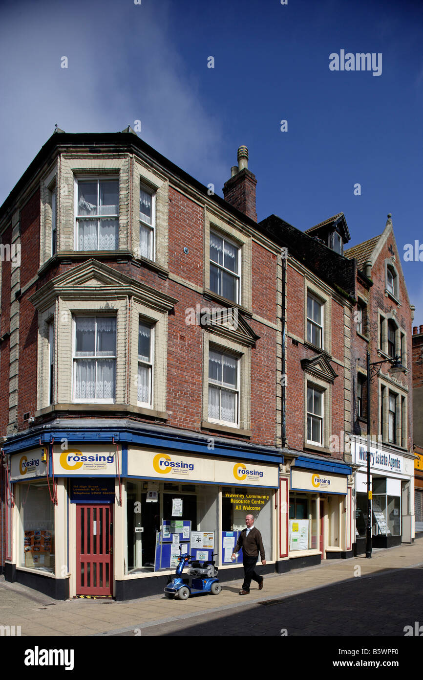 Lowestoft Town center Typical houses Norfolk UK Stock Photo - Alamy