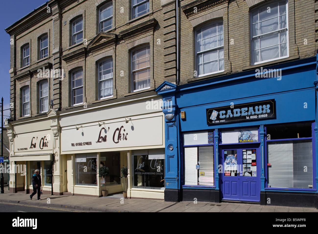 Lowestoft Town center Typical houses Norfolk UK Stock Photo - Alamy