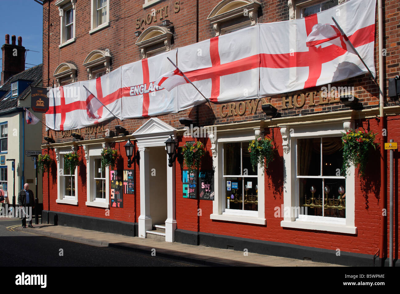 Lowestoft Town center Typical houses Norfolk UK Stock Photo - Alamy