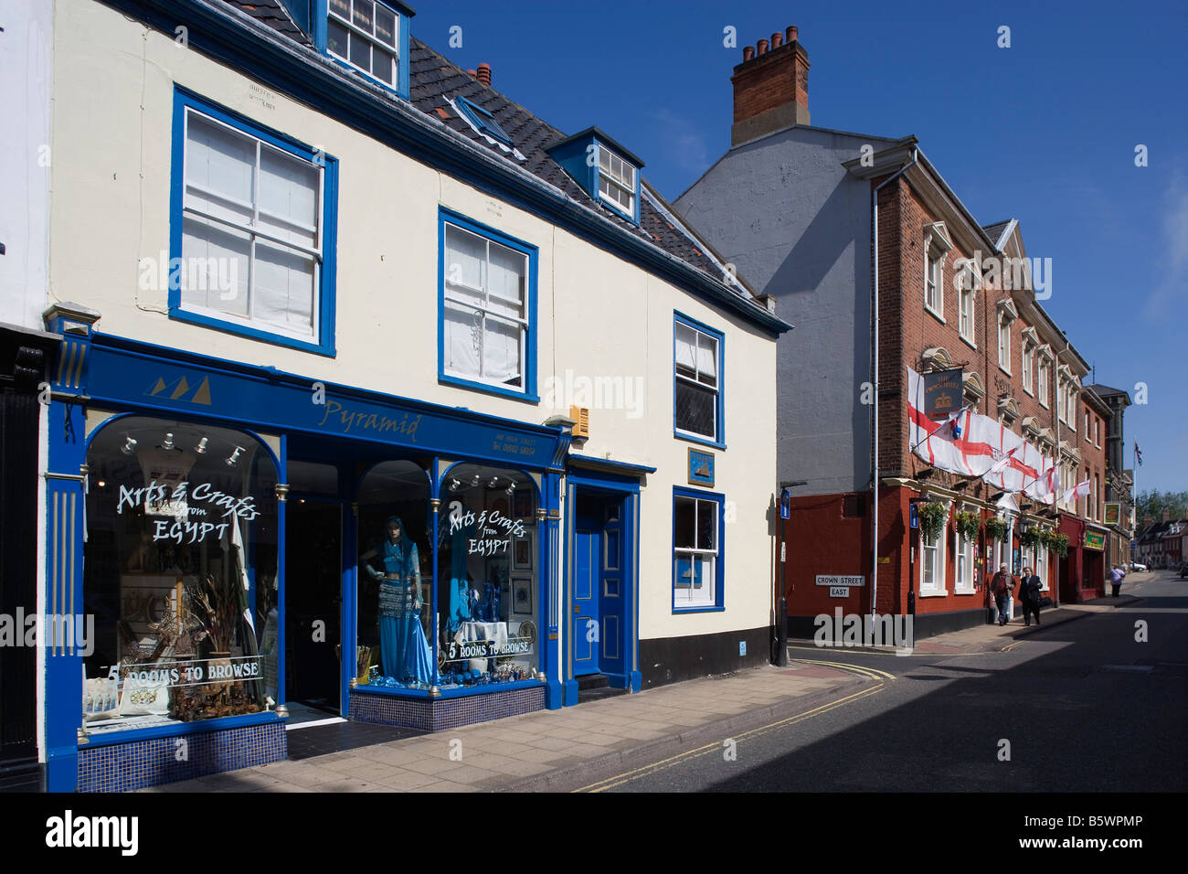 Lowestoft Town center Typical houses Norfolk UK Stock Photo - Alamy