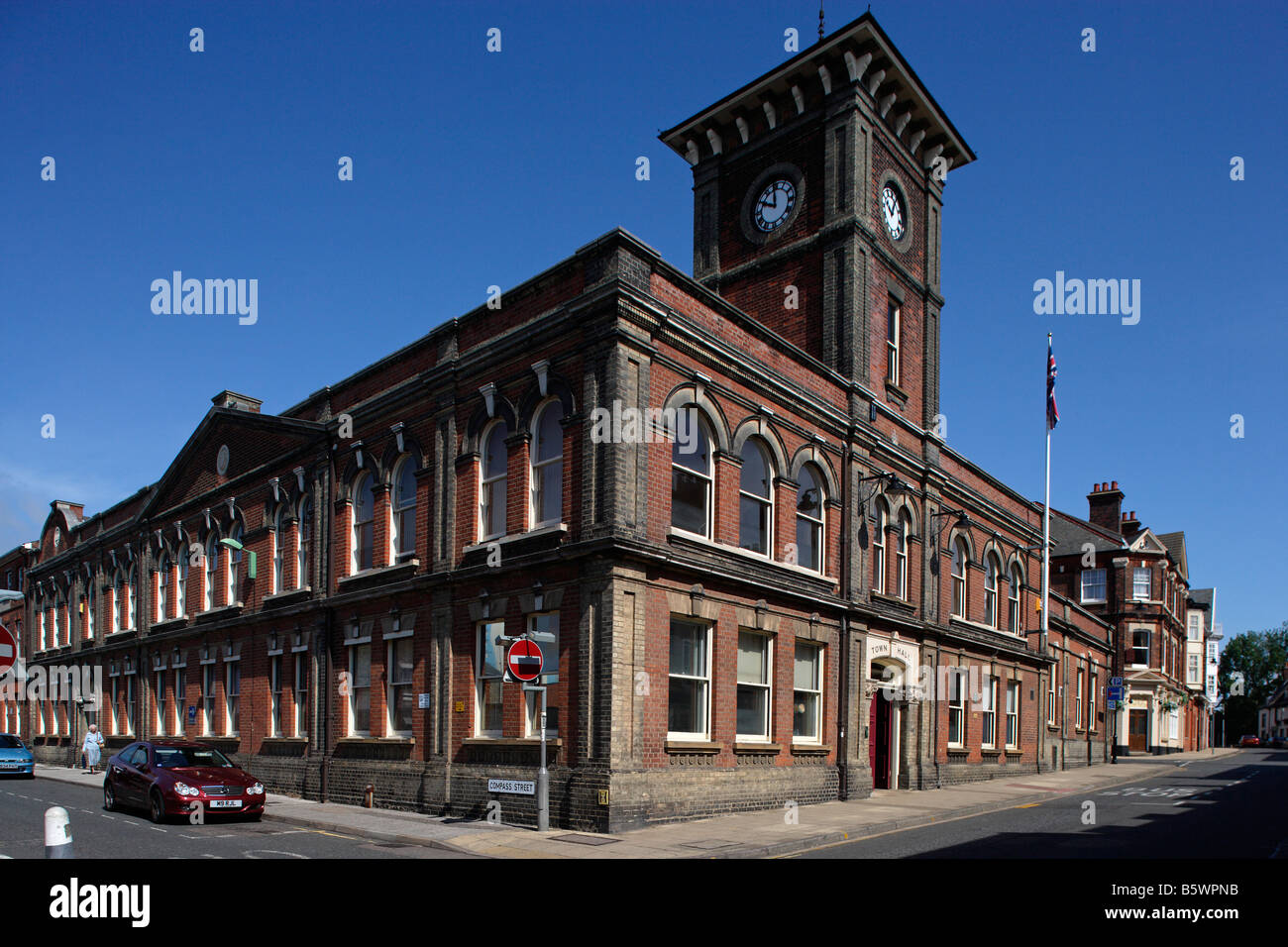 Lowestoft Town center Town Hall Norfolk UK Stock Photo - Alamy