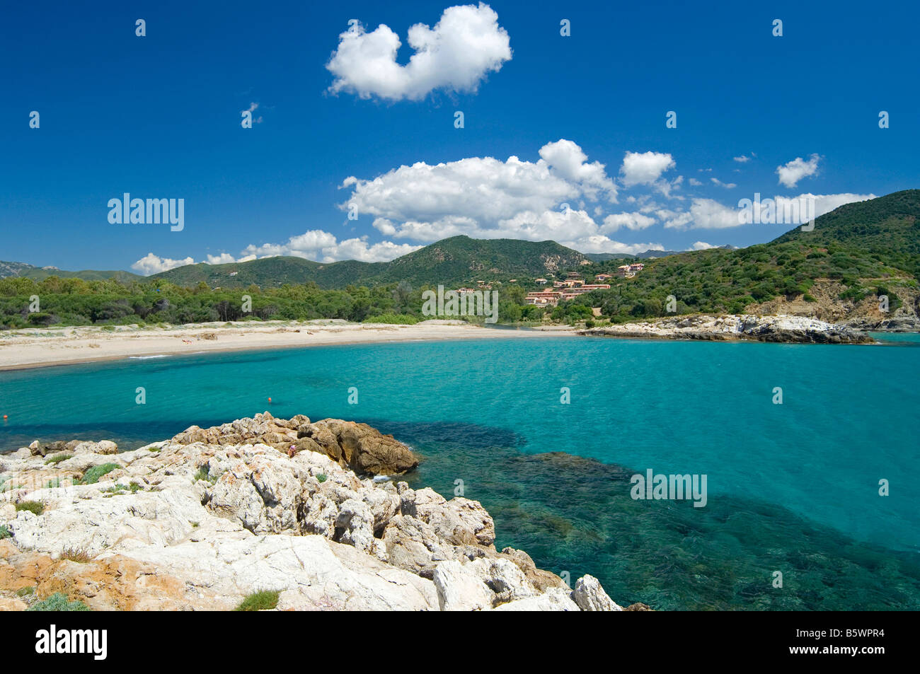 Beach Domus De Maria Sardegna Italy Stock Photo - Alamy